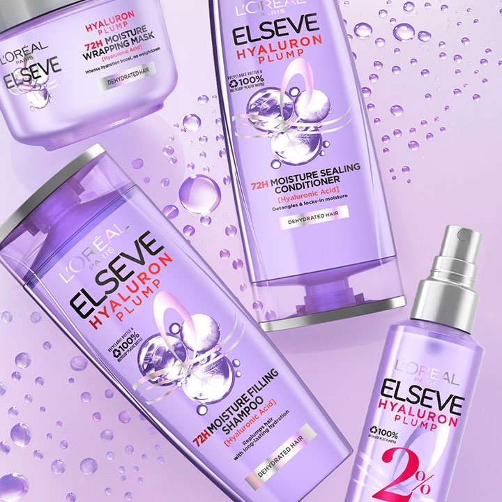 Hidratacija kose s Elseve Hyaluron Plump za zdrav sjaj | L'Oréal Paris
