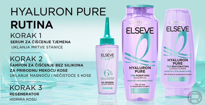 Elseve Hyaluron Pure - Njega kose - Kosa iz L'Oréala Paris